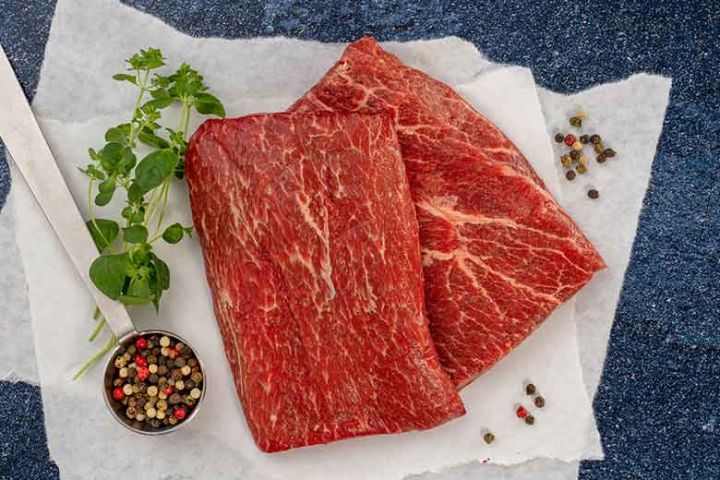 100% Grass-Fed Prime Flat Iron Steak Box - 4 (8 oz) Portions – Get Pete ...